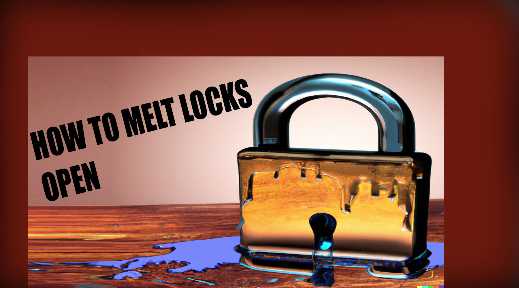 Lock picking ...... with Chemistry – SPARROWS Lock Picks