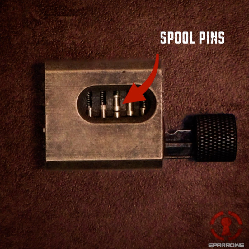 Five Pin Spool Cutaway Lock | Sparrows Lock Picks – SPARROWS Lock Picks